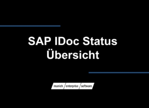 SAP IDoc Status Overview - Outgoing and Inbound
