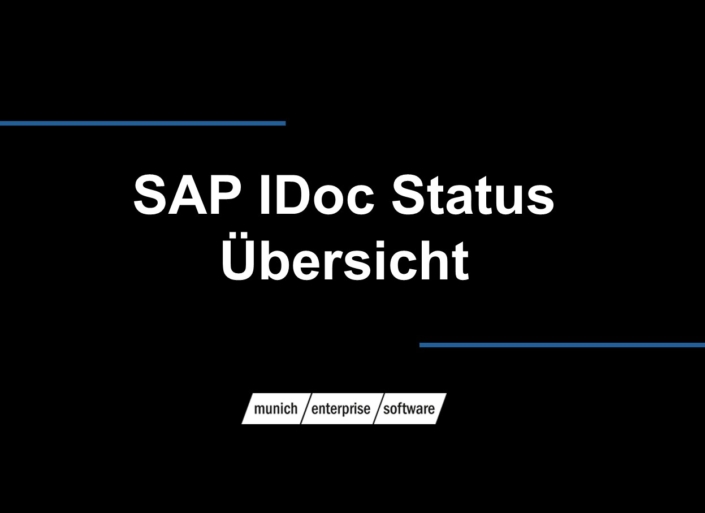SAP IDoc Status Overview - Outgoing and Inbound