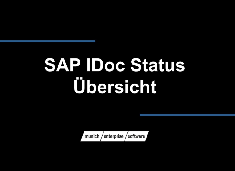 SAP IDoc Status Overview - Outgoing and Inbound