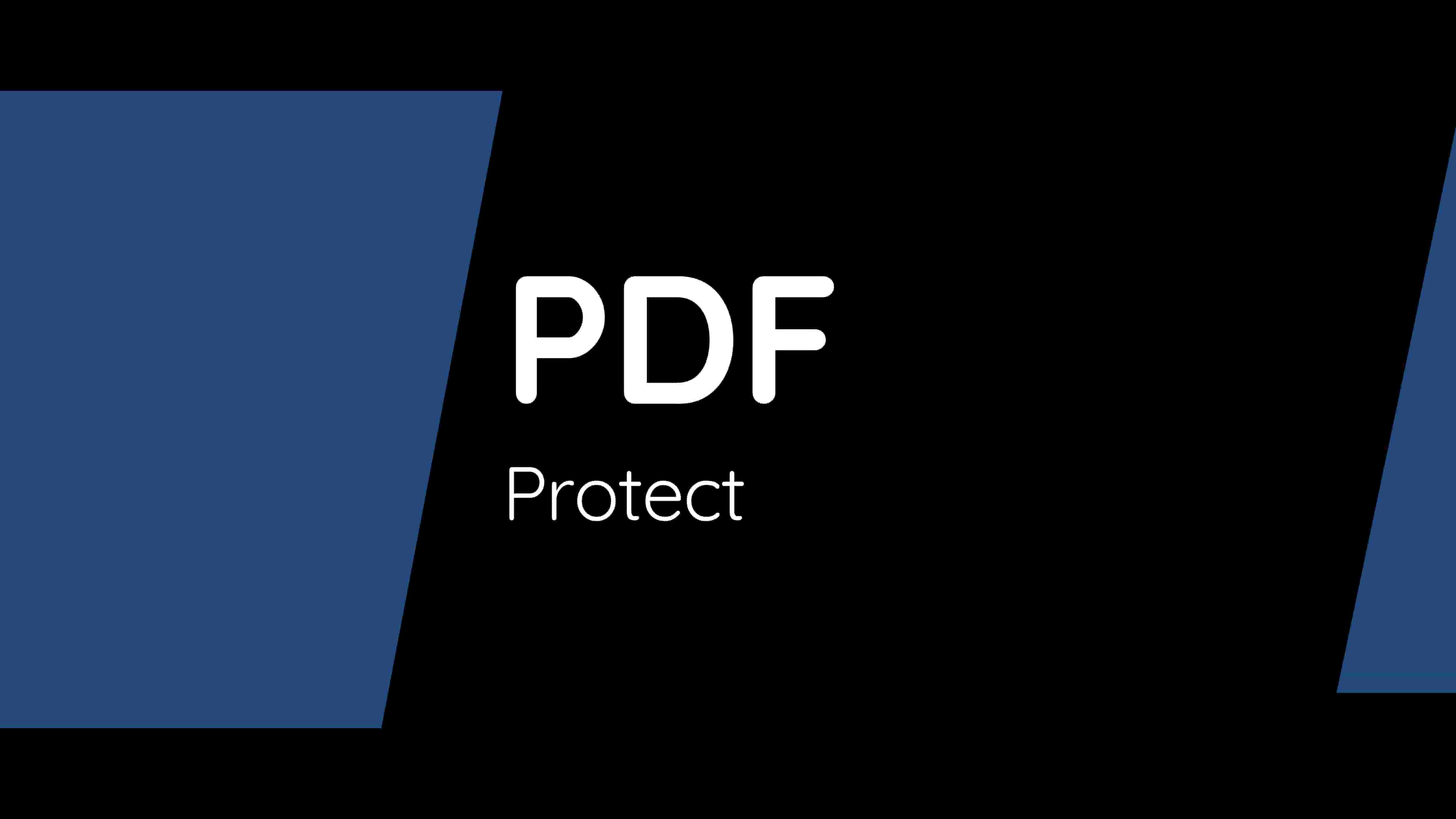 How to protect PDF files against changes