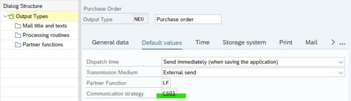 Sending an SAP order by e-mail - instructions