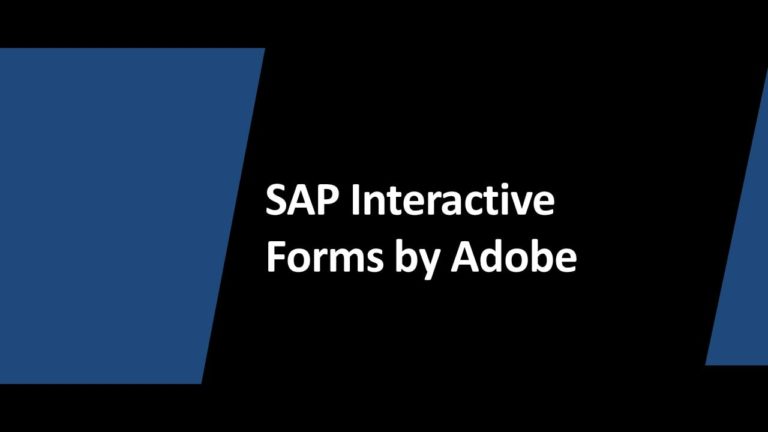 SAP Interactive Forms by Adobe - WHAT YOU NEED TO KNOW!