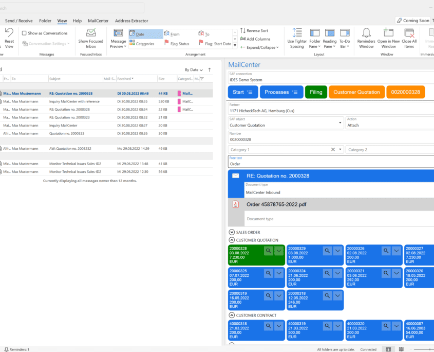 SAP Outlook Integration - TOP ADD-ON SAP ERP and S/4